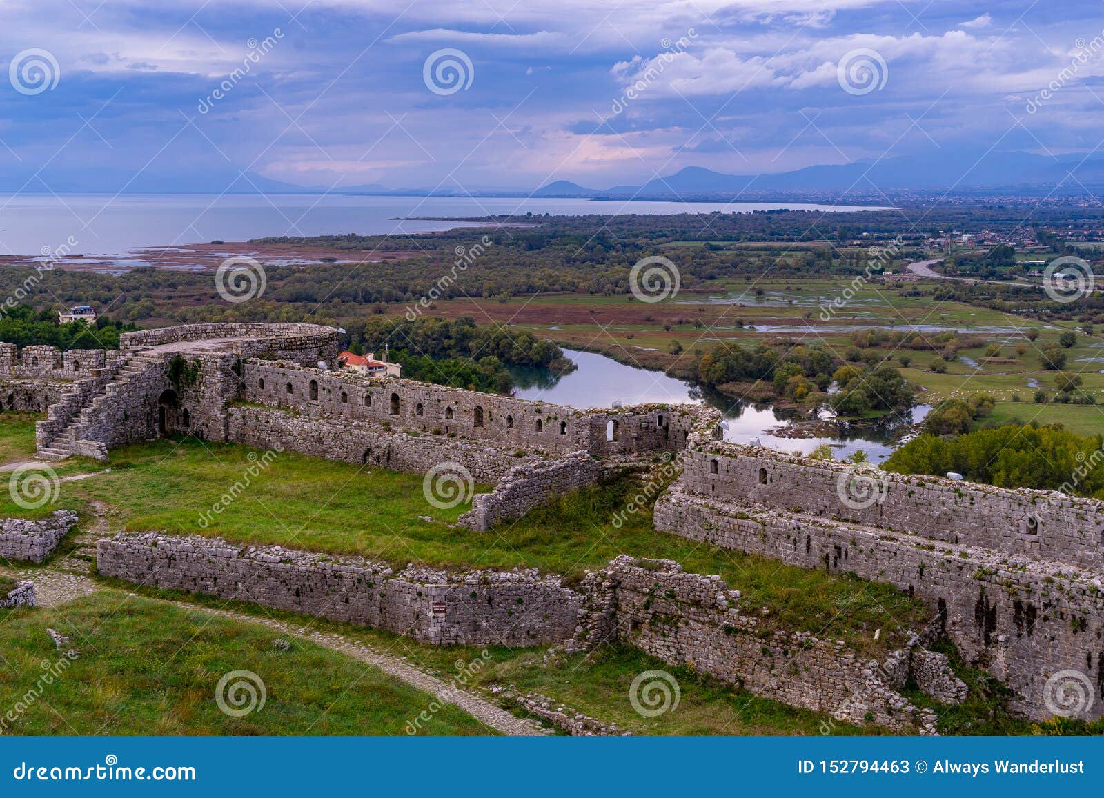 The Ancient Rozafa Castle in Shkoder Albania Stock Image - Image of ...