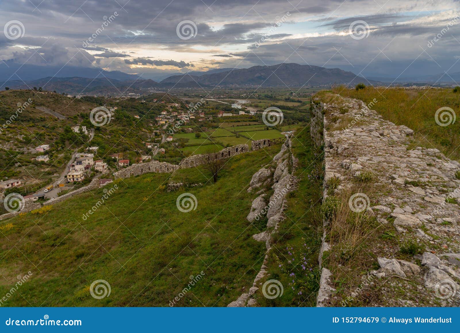 The Ancient Rozafa Castle in Shkoder Albania Stock Image - Image of ...