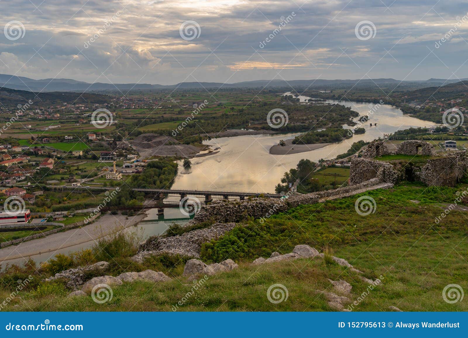 The Ancient Rozafa Castle in Shkoder Albania Stock Image - Image of ...