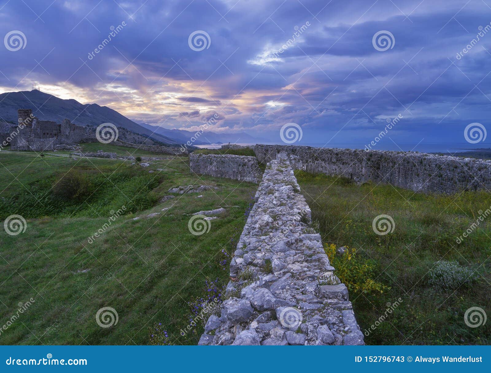 The Ancient Rozafa Castle in Shkoder Albania Stock Image - Image of ...