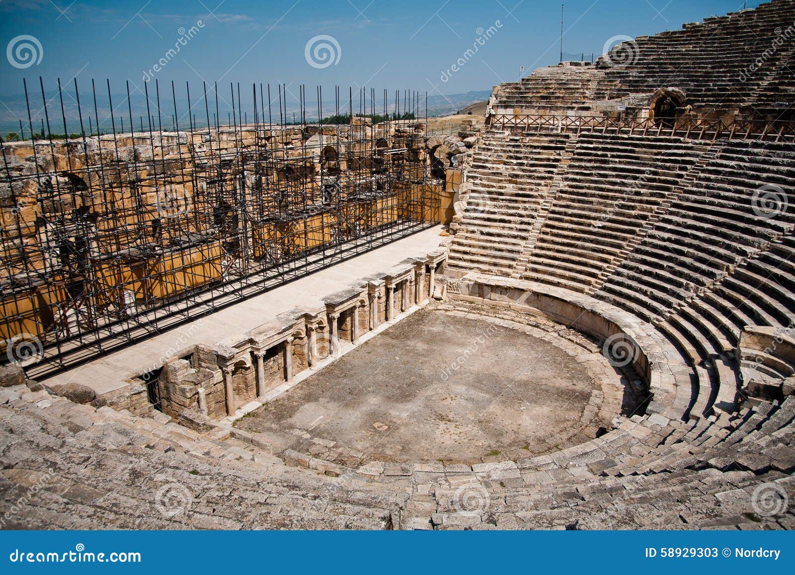 Ancient Ruined Theatre in Turkey Stock Image - Image of ruined ...