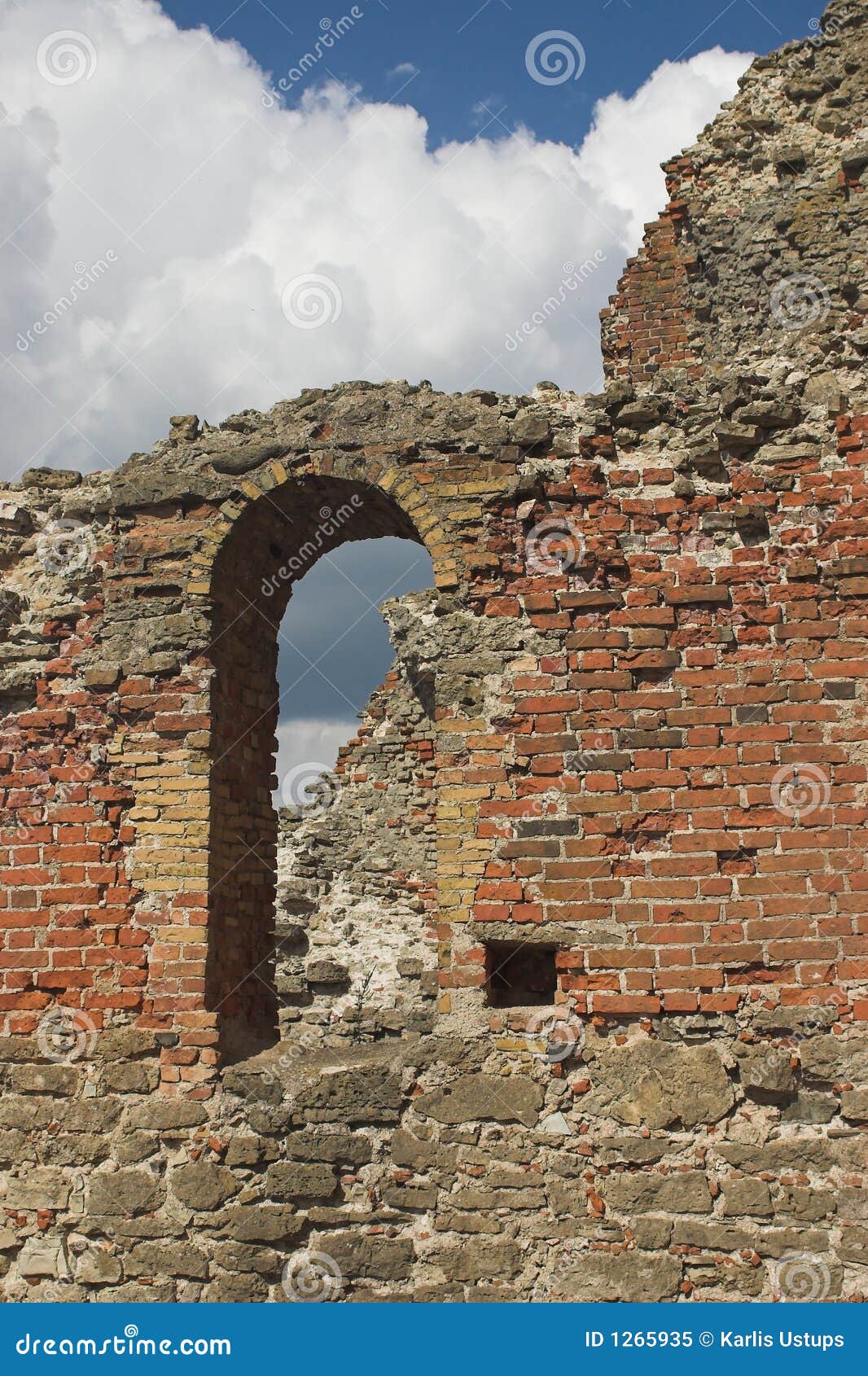 Ancient ruins stock image. Image of longstanding, bauska - 1265935