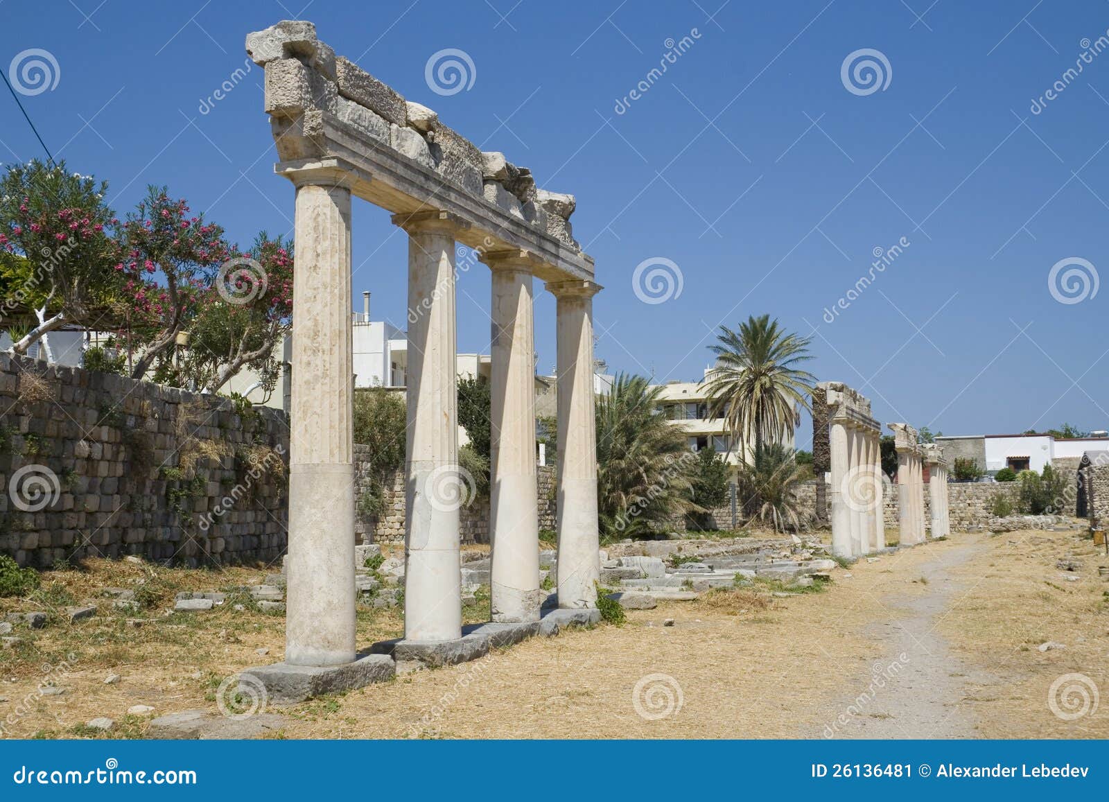 Ancient ruins stock image. Image of ruins, columns, sightseeing - 26136481