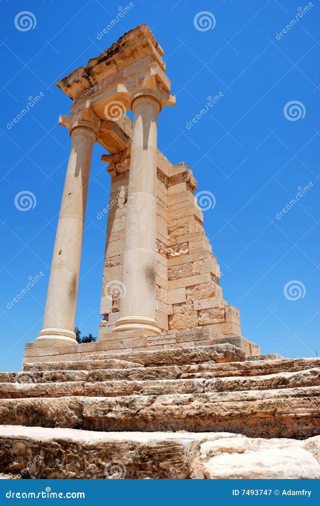 Ancient ruins stock image. Image of greek, stone, midday - 7493747