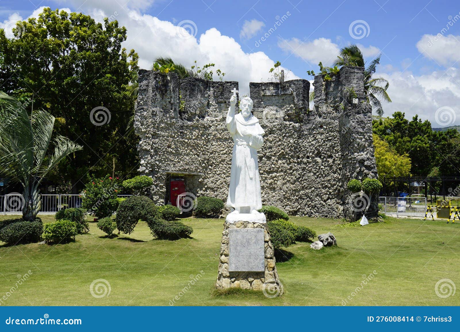 Ancient Ruins of the Barracks of Oslob Stock Photo - Image of ancient ...
