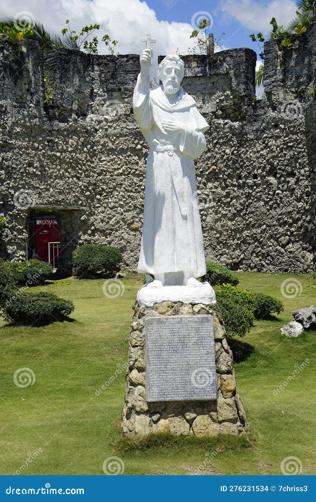 Ancient Ruins of the Barracks of Oslob Stock Photo - Image of ...