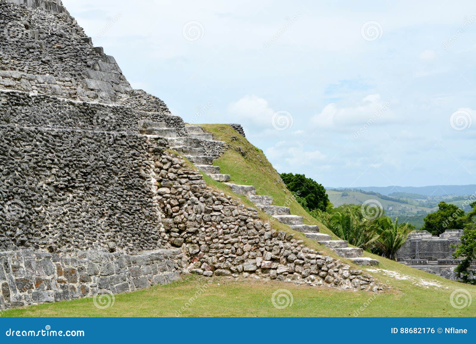 Ancient ruins in Belize stock photo. Image of institute - 88682176