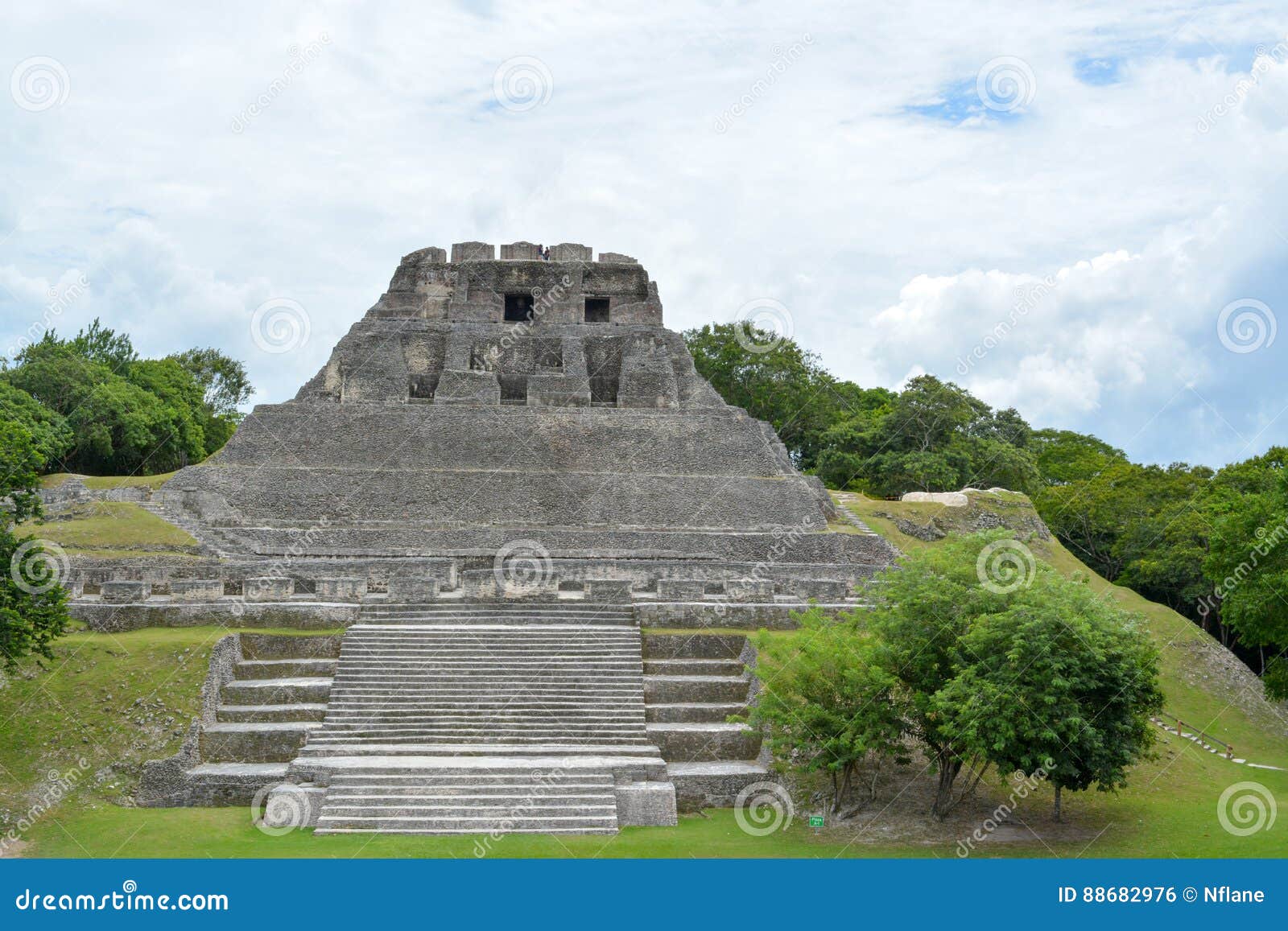 Ancient ruins in Belize stock photo. Image of institute - 88682976