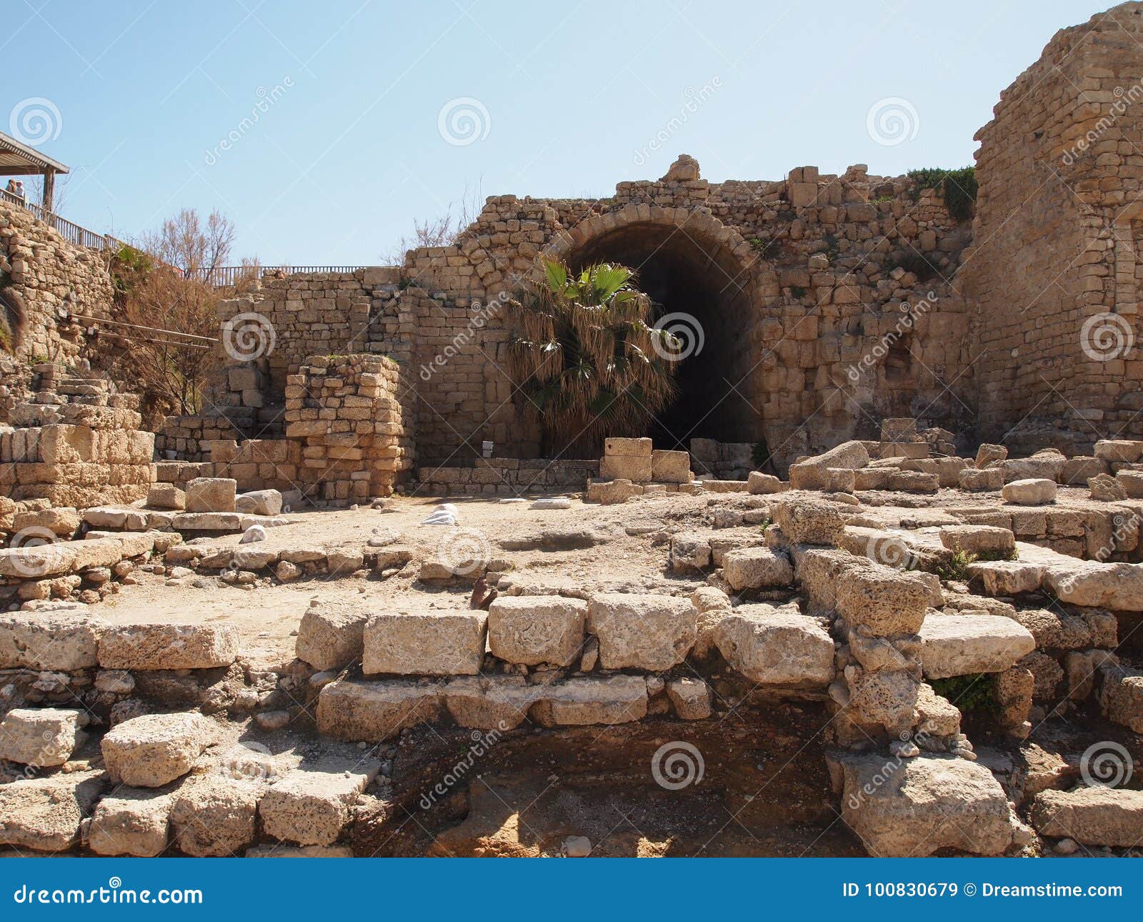 Ancient Ruins of Caesarea Israel Stock Image - Image of stone, asia ...