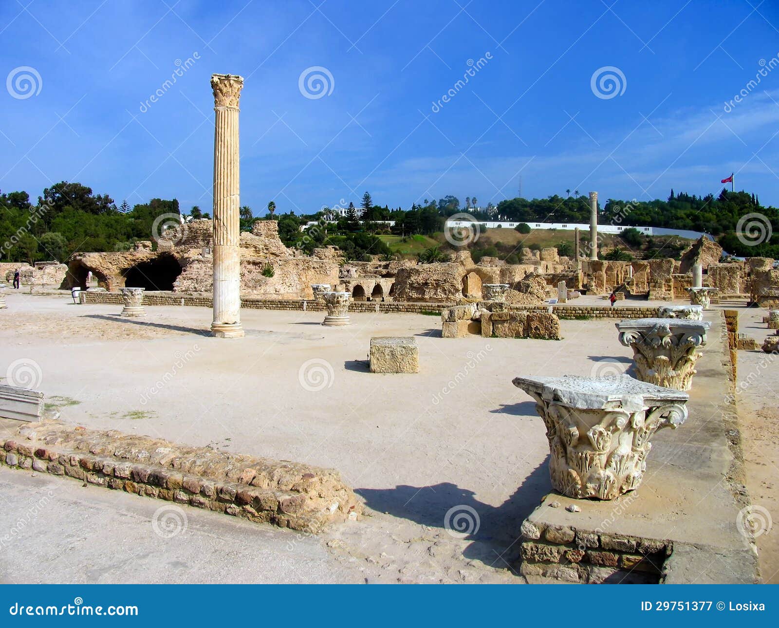 Ancient ruins in Carthage stock image. Image of carthago - 29751377