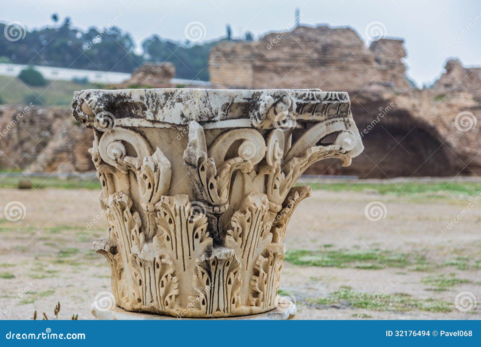 Ancient Ruins of Carthage, Tunisia Stock Photo - Image of tunisia ...