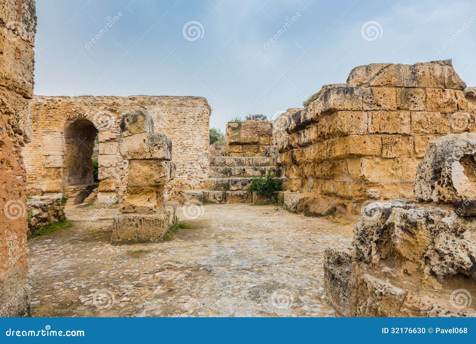 Ancient Ruins of Carthage, Tunisia Stock Photo - Image of tunisia ...