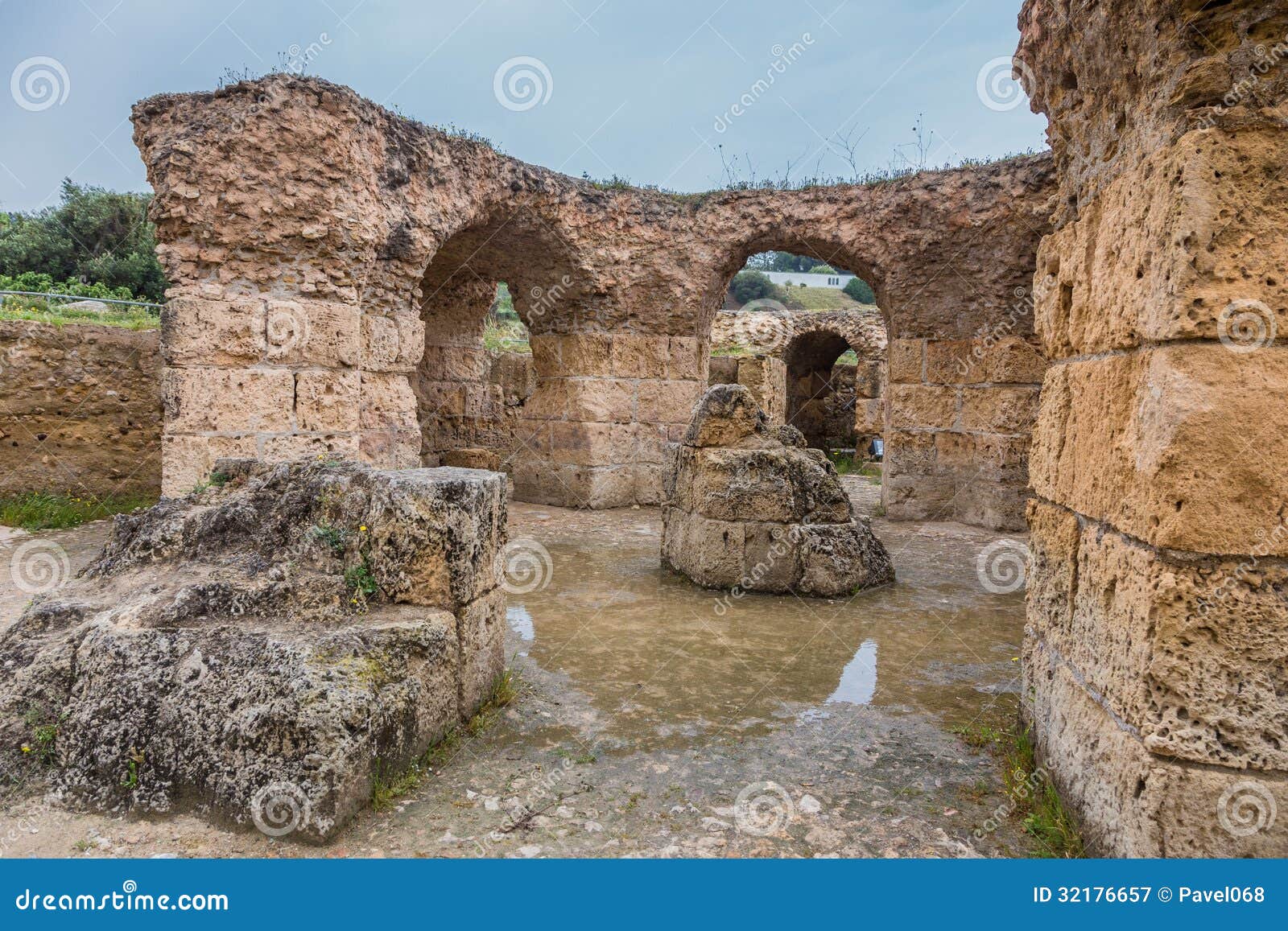 Ancient Ruins of Carthage, Tunisia Stock Image - Image of mediterranean ...