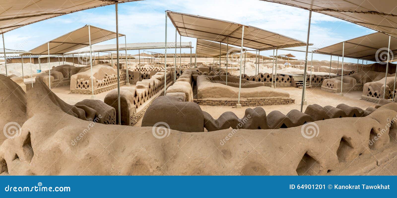 The Ancient Ruins of Chan Chan in Peru Stock Image - Image of ...