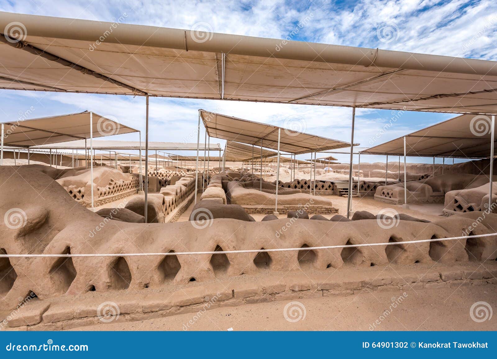 The Ancient Ruins of Chan Chan in Peru Stock Photo - Image of adventure ...