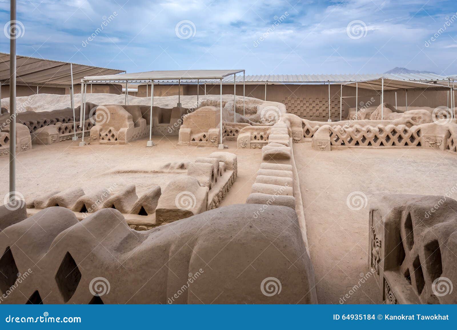 The Ancient Ruins of Chan Chan in Peru Stock Photo - Image of indian ...