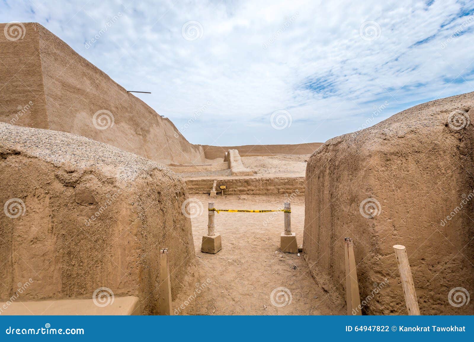 The Ancient Ruins of Chan Chan in Peru Stock Photo - Image of monument ...