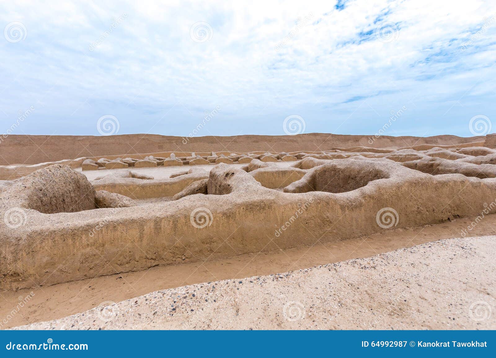 The Ancient Ruins of Chan Chan in Peru Stock Image - Image of columbian ...
