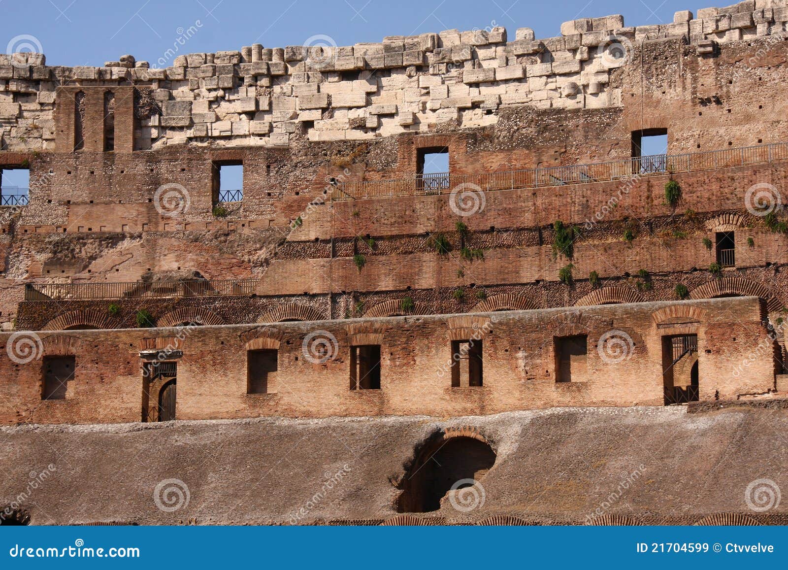 Ancient ruins of colosseum stock image. Image of travel - 21704599