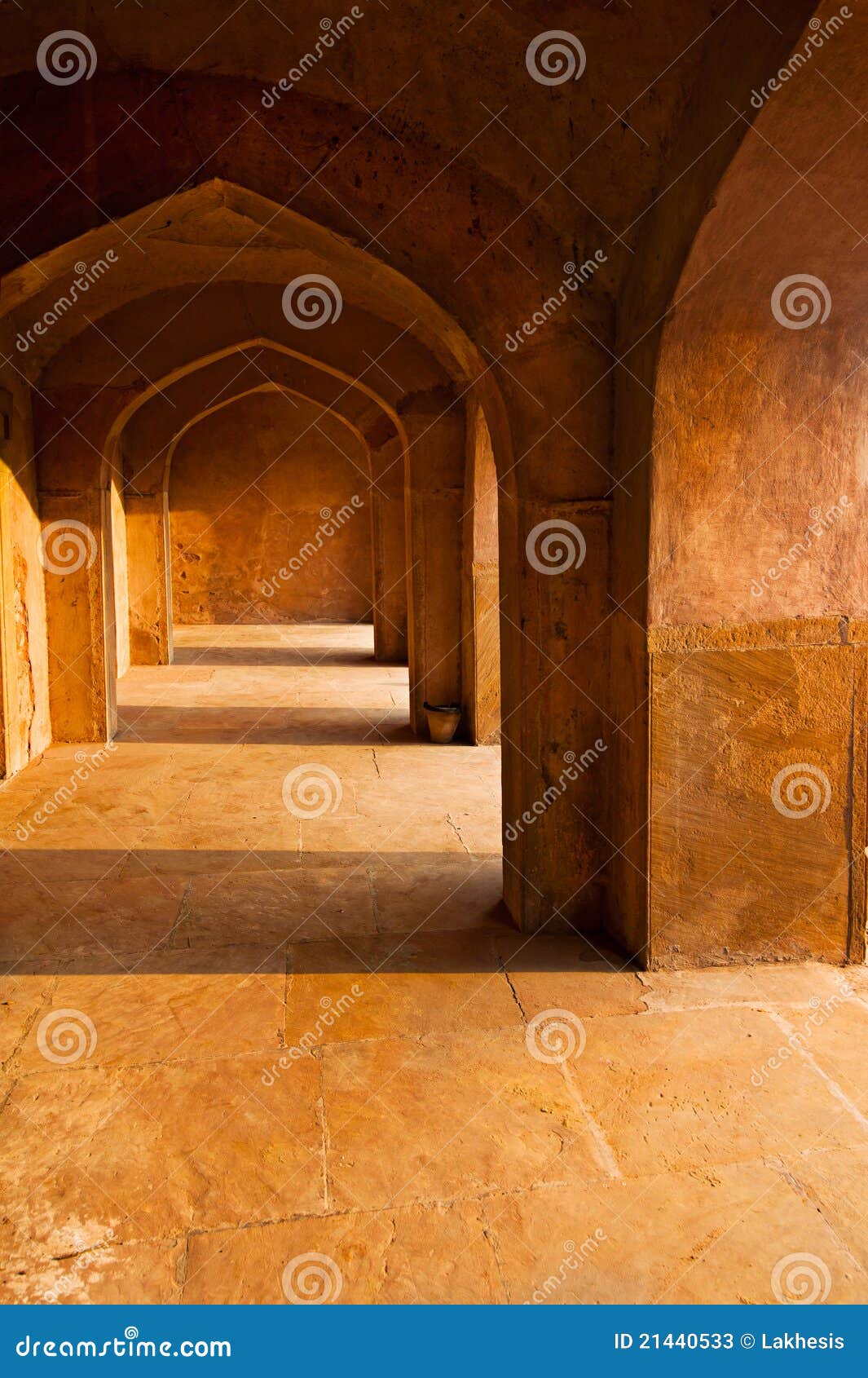 Ancient Ruins: Corridor with Arches Stock Image - Image of landmark ...