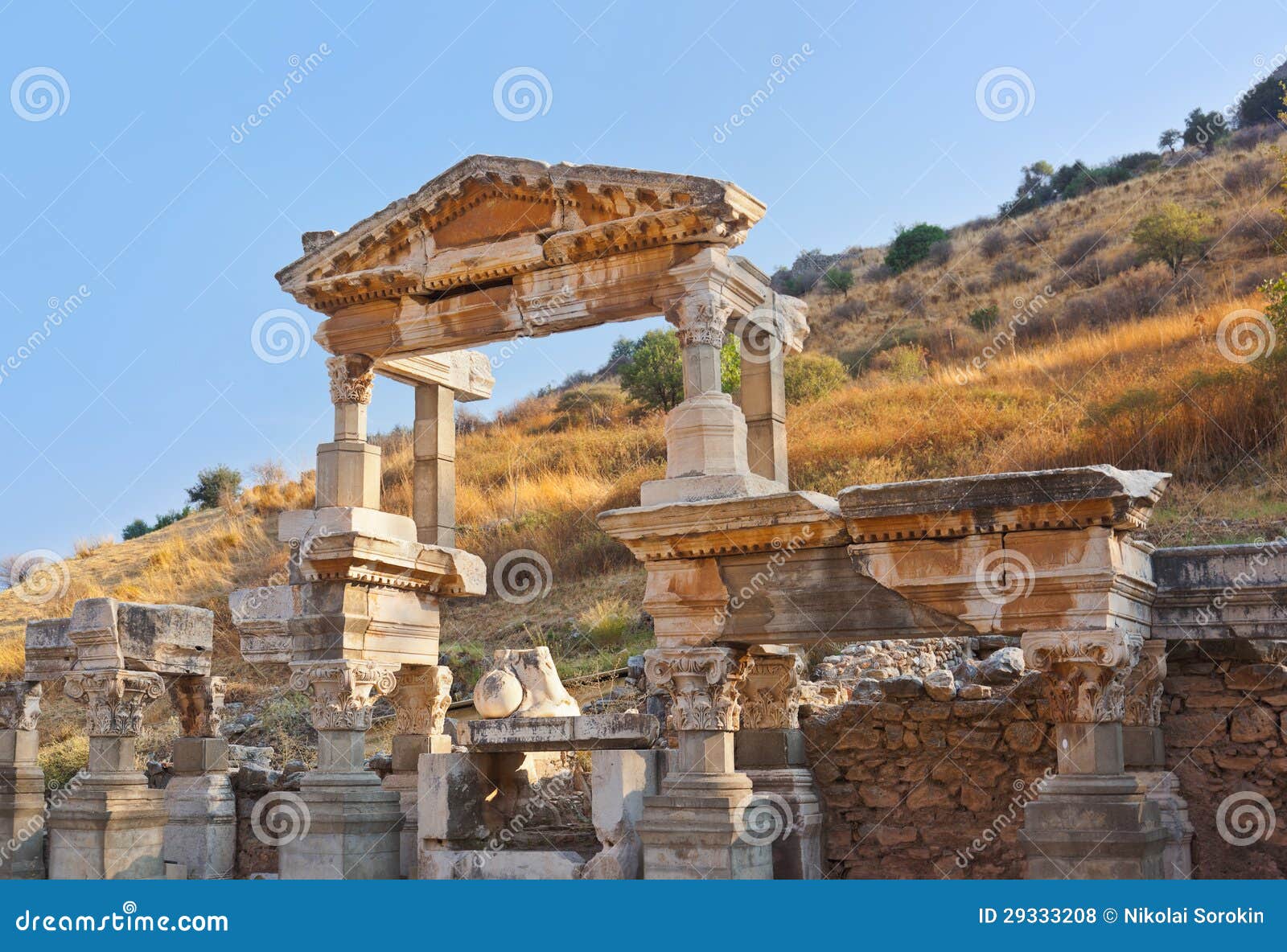Ancient Ruins in Ephesus Turkey Stock Photo - Image of efes, izmir ...