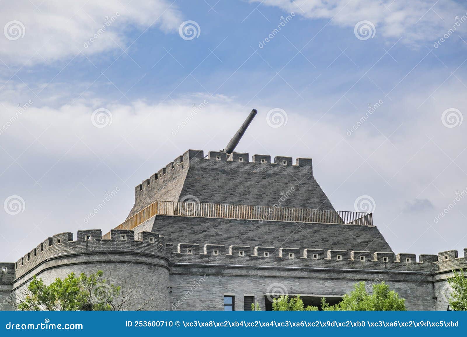 Ancient Ruins Fort Weapons Defense Building Stock Photo - Image of ...