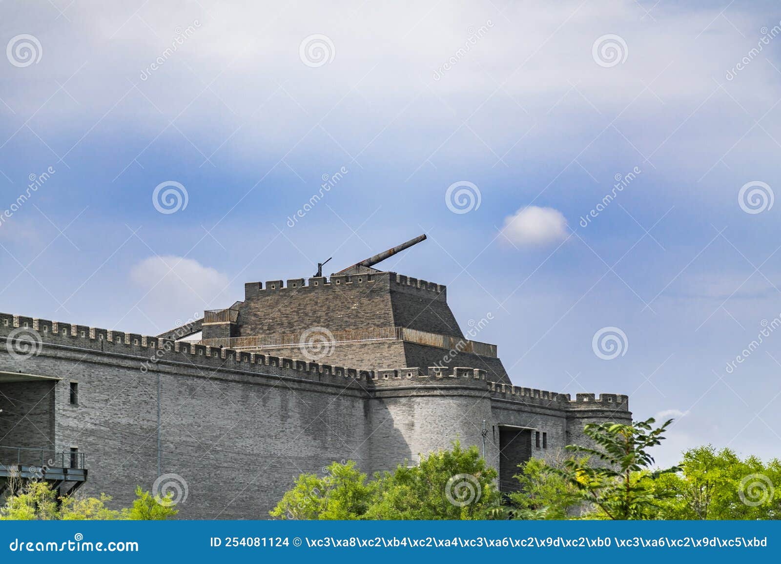 Ancient Ruins Fort Weapons Defense Building Stock Photo - Image of ...