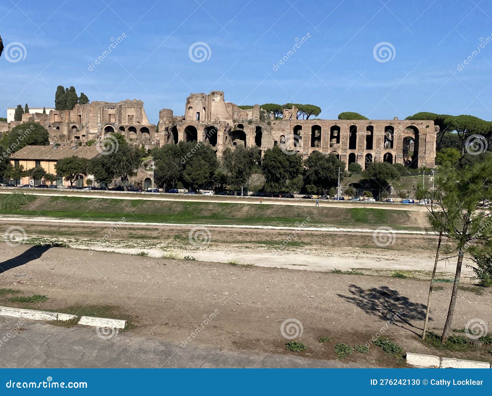 Ancient Ruins of the Historic Circus Maximus in Rome, Italy Stock Photo ...