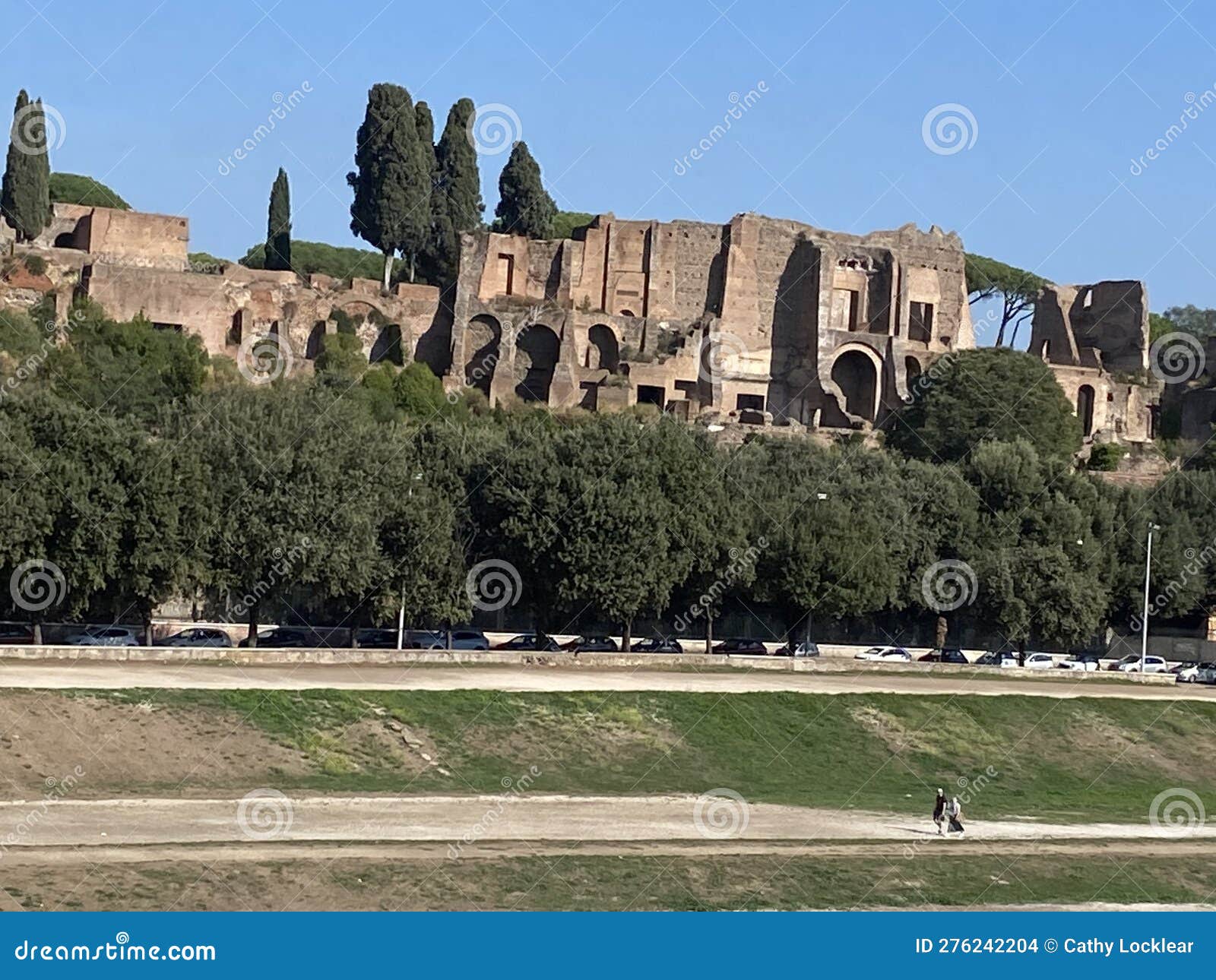 Ancient Ruins of the Historic Circus Maximus in Rome, Italy Stock Photo ...