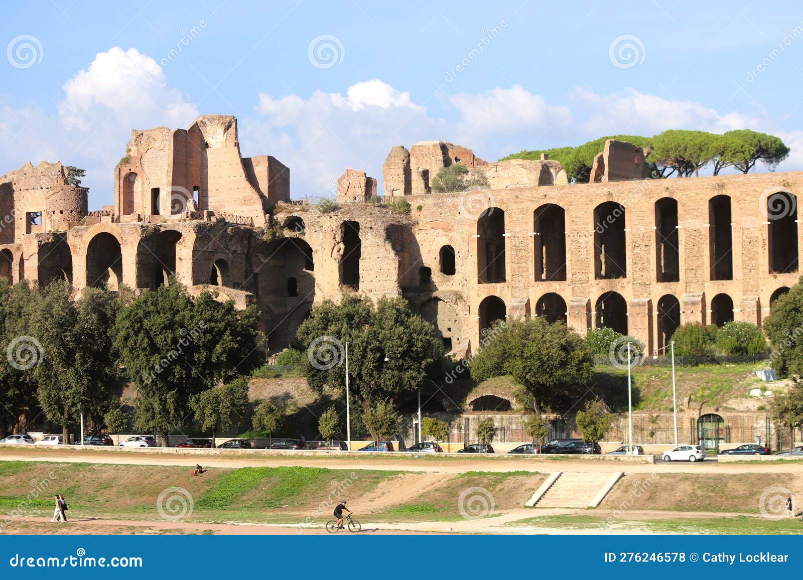 Ancient Ruins of the Historic Circus Maximus in Rome, Italy Stock Photo ...