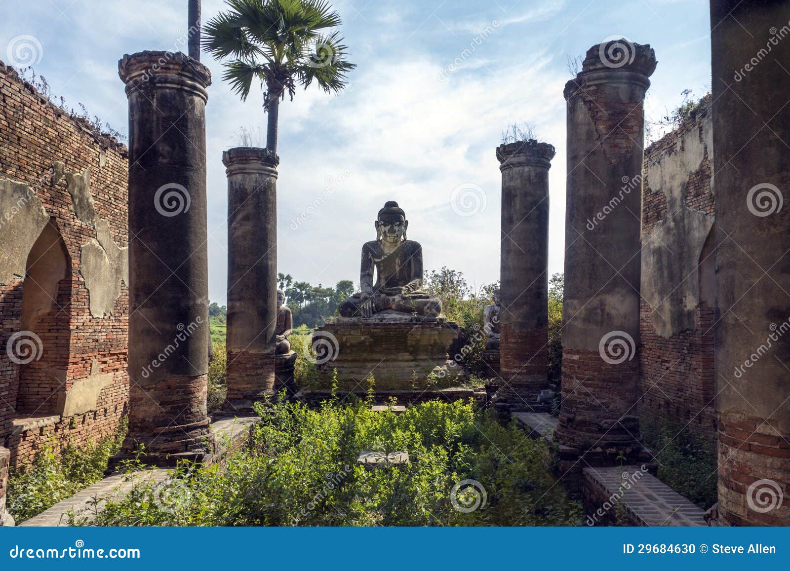 Ancient Ruins - Innwa - Myanmar (Burma) Stock Photo - Image of temple ...