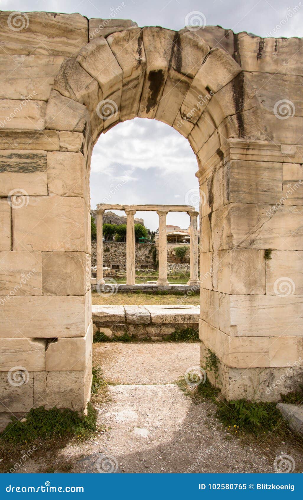 Ancient Agora, Athens, Greece Editorial Image - Image of ruins, ancient ...