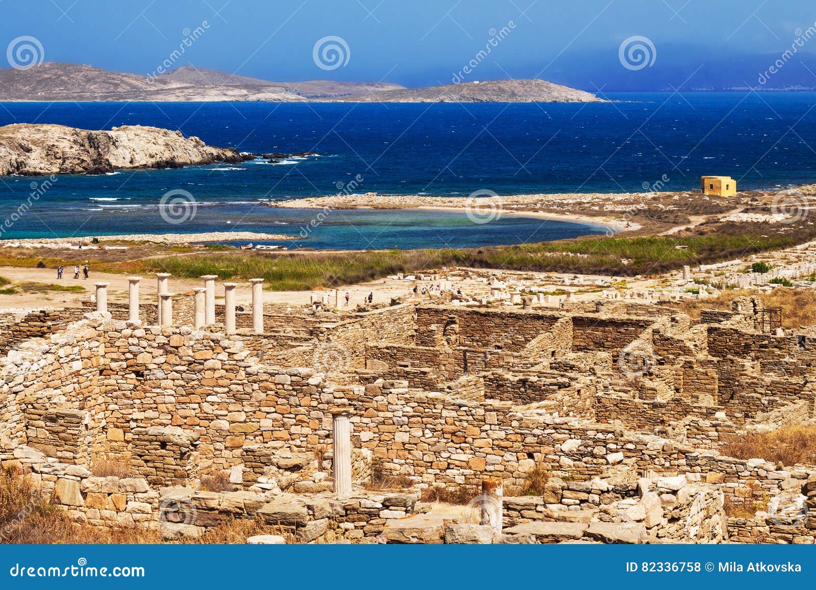 Ancient Ruins on the Island of Delos Stock Photo - Image of delos ...