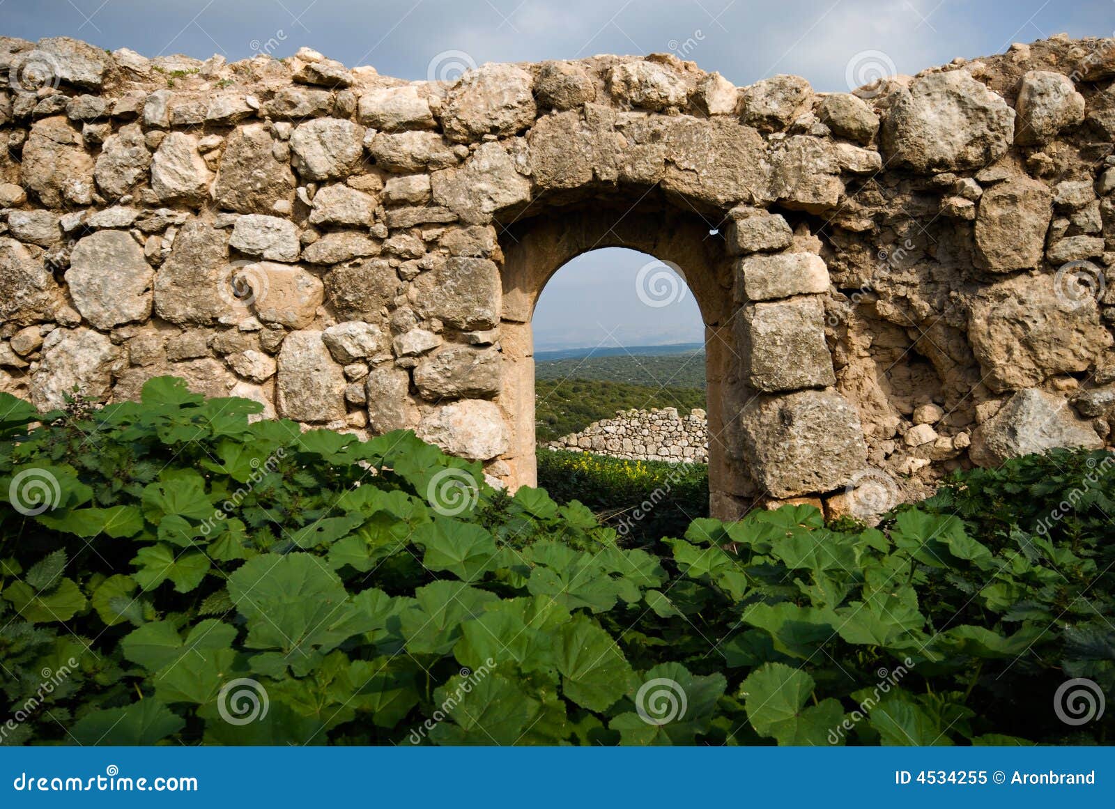 Ancient ruins in Israel stock image. Image of background - 4534255