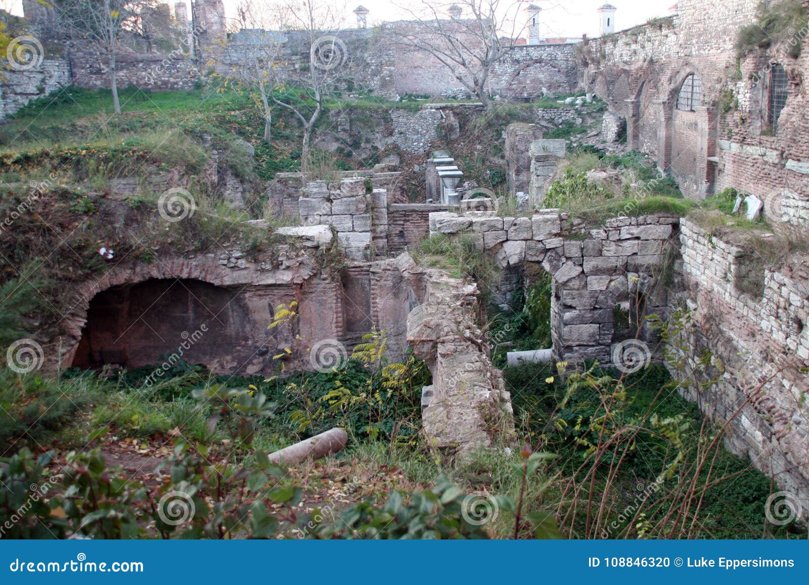 Ancient Ruins in Istanbul Turkey Stock Photo - Image of times, remnants ...