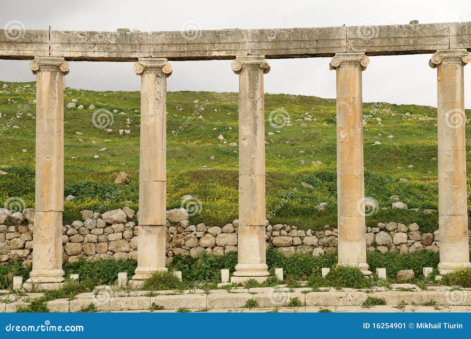 Ancient Ruins Jerash Jordan Stock Image - Image of column, ruin: 16254901