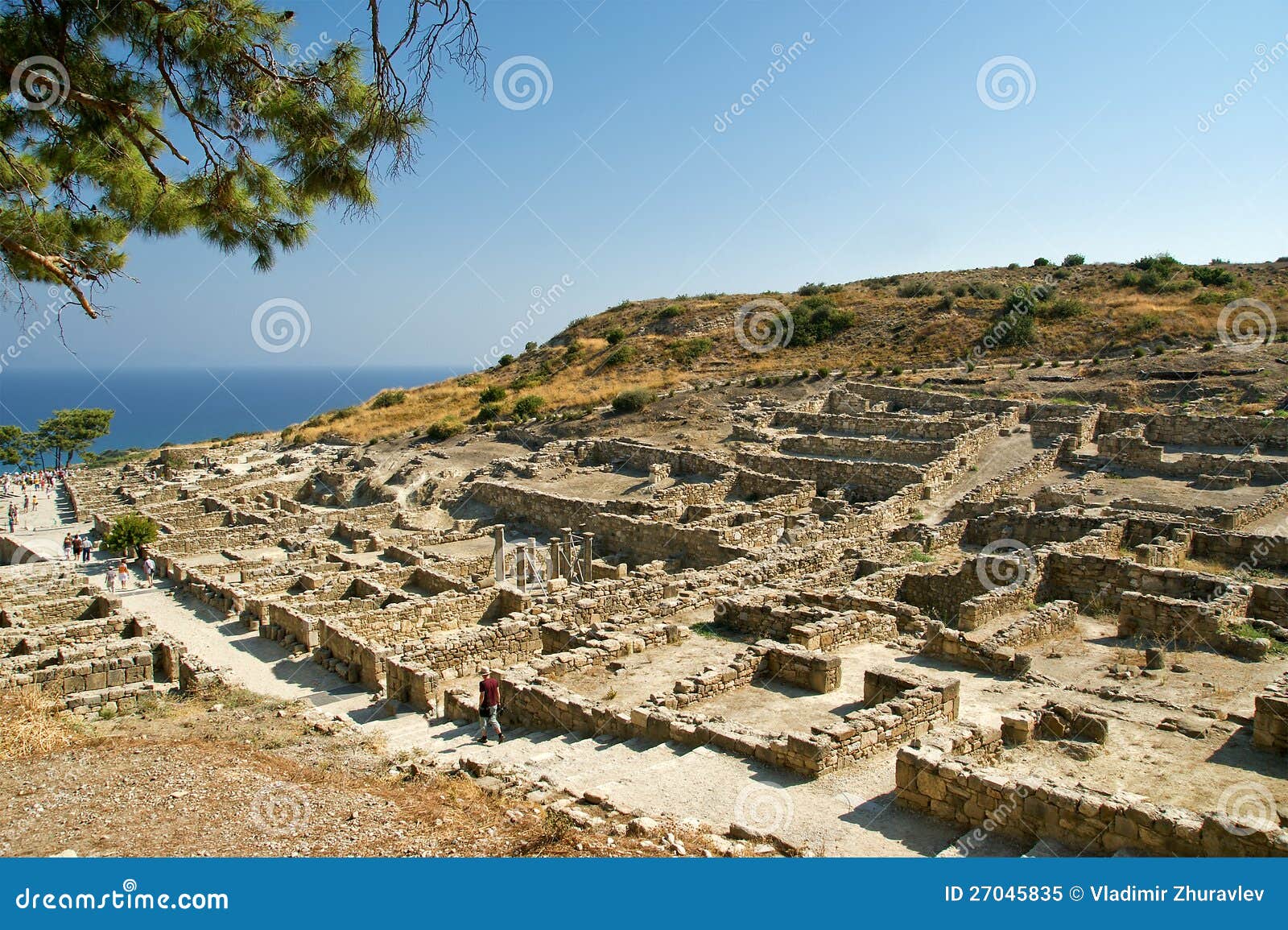 Ancient Ruins of Kamiros, Rhodes - Greece Stock Image - Image of ...