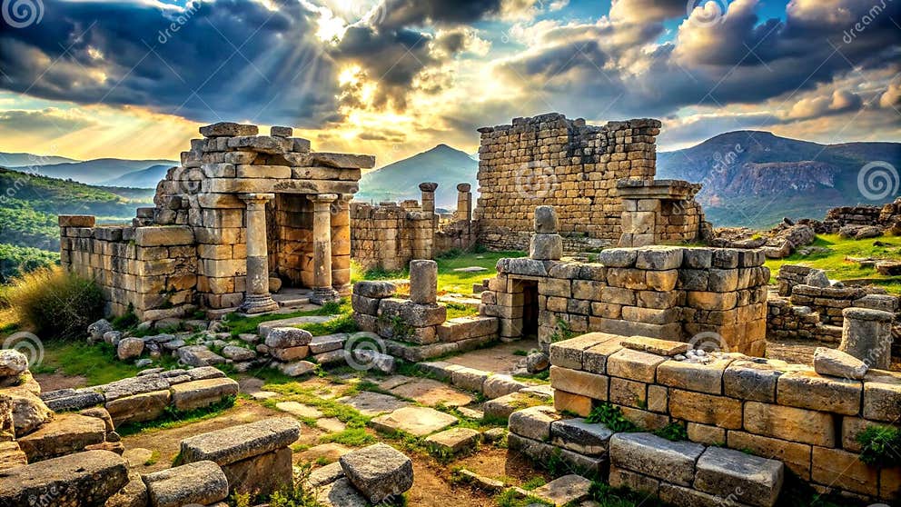 Ancient Ruins of a Lost Civilization: a Poignant and Evocative Scene of ...