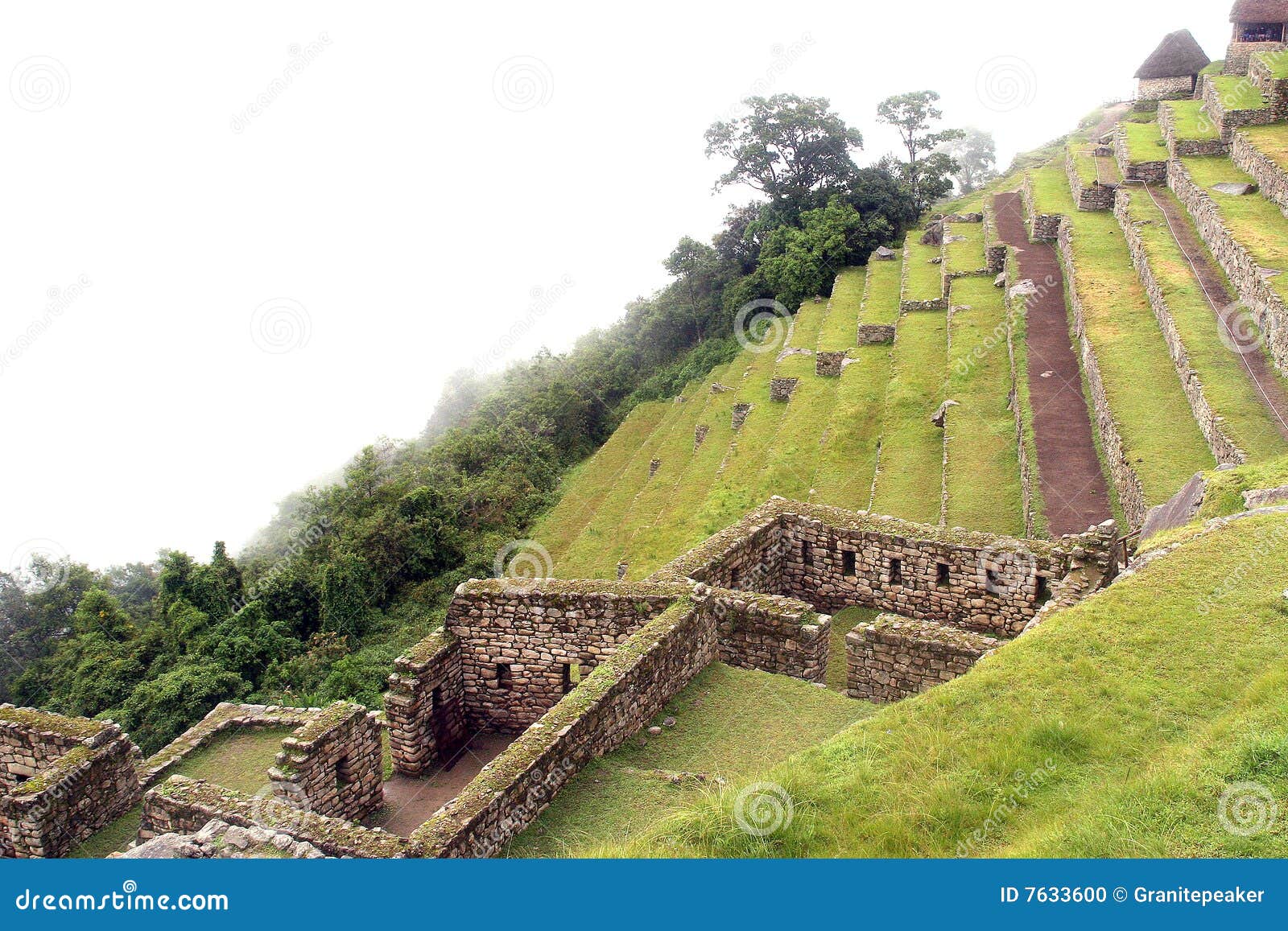 Ancient Ruins of Machu Picchu, Peru Stock Photo - Image of lost, cloud ...