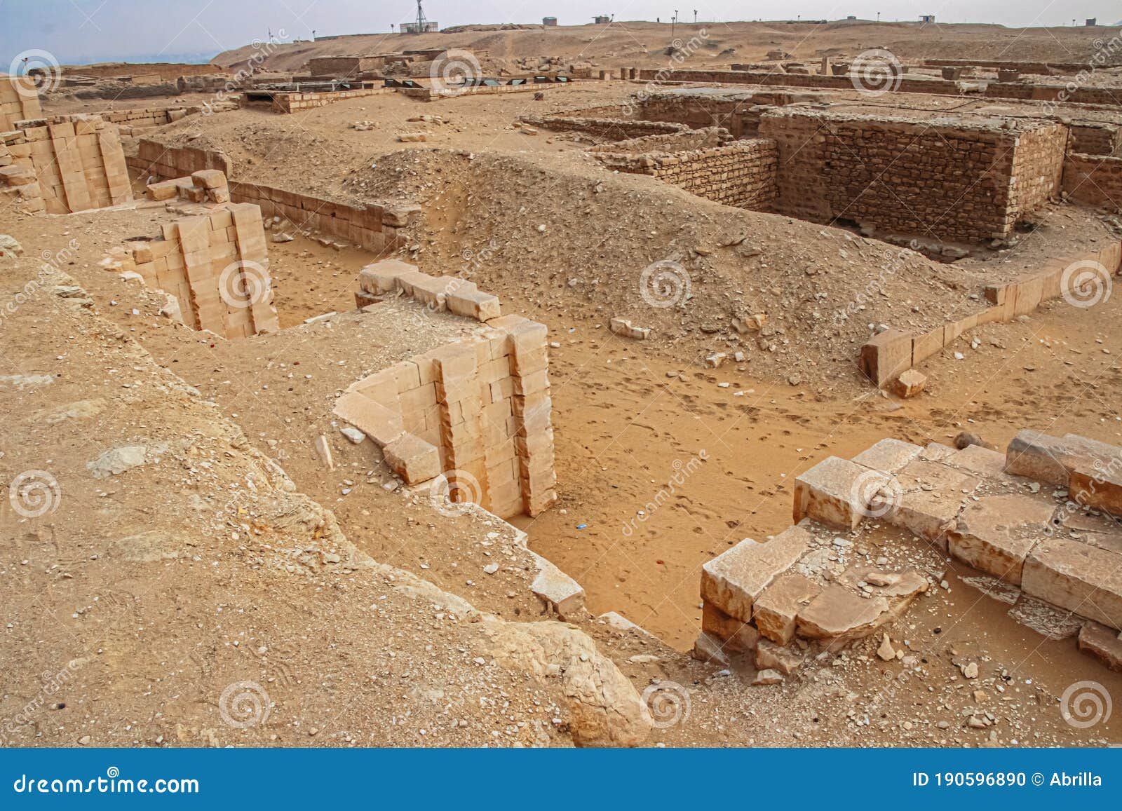 Ancient Ruins Near the Joseph Pyramid, the First Pyramid Erected in the ...