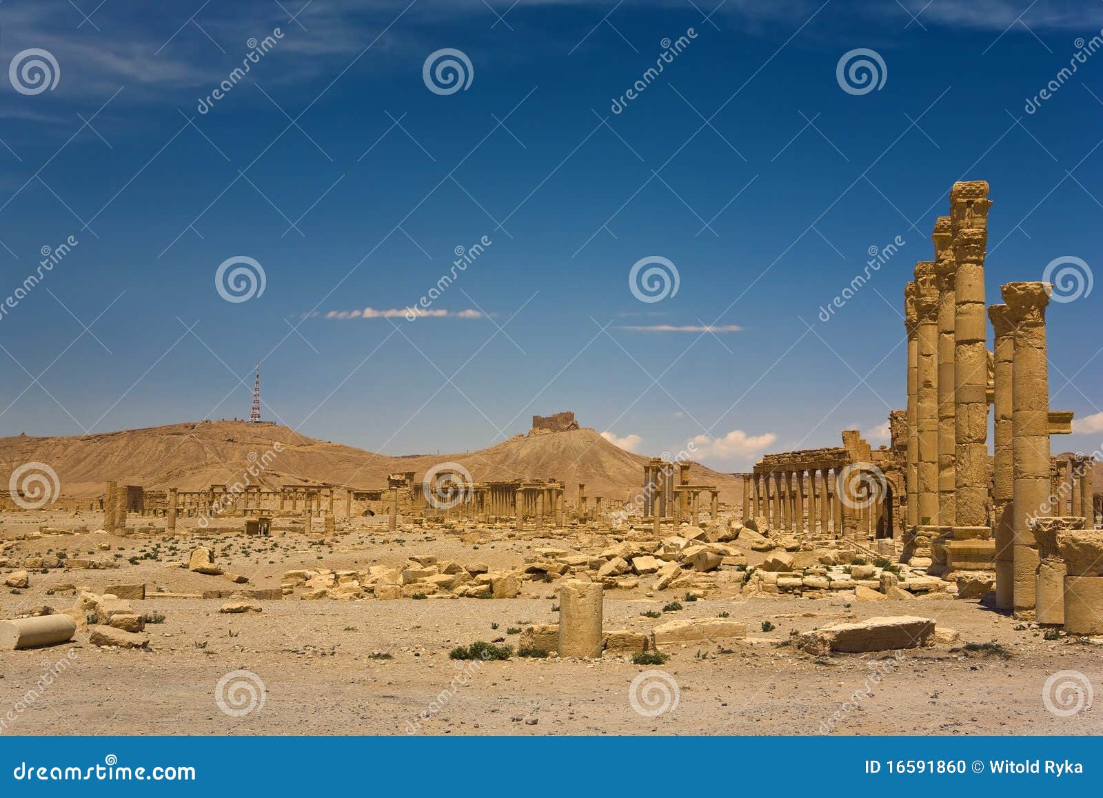 The Ancient Ruins of Palmyra Stock Photo - Image of antiquities, world ...