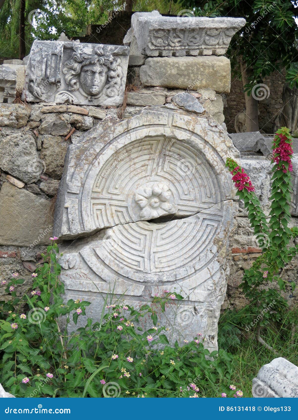 Ancient ruins stock photo. Image of ruins, brown, statue - 86131418
