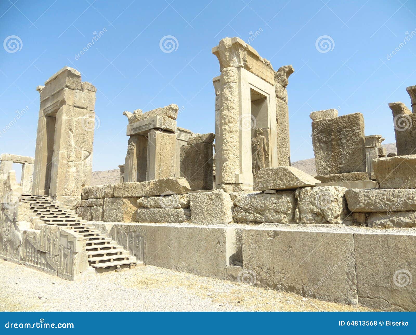 Ancient ruins stock photo. Image of empire, iran, tourism - 64813568