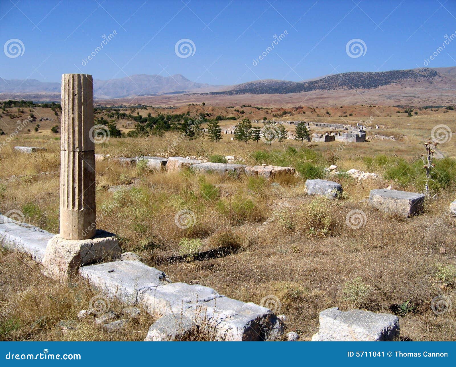 Ancient Ruins - Pisidian Antioch Stock Image - Image of religion, izmir ...
