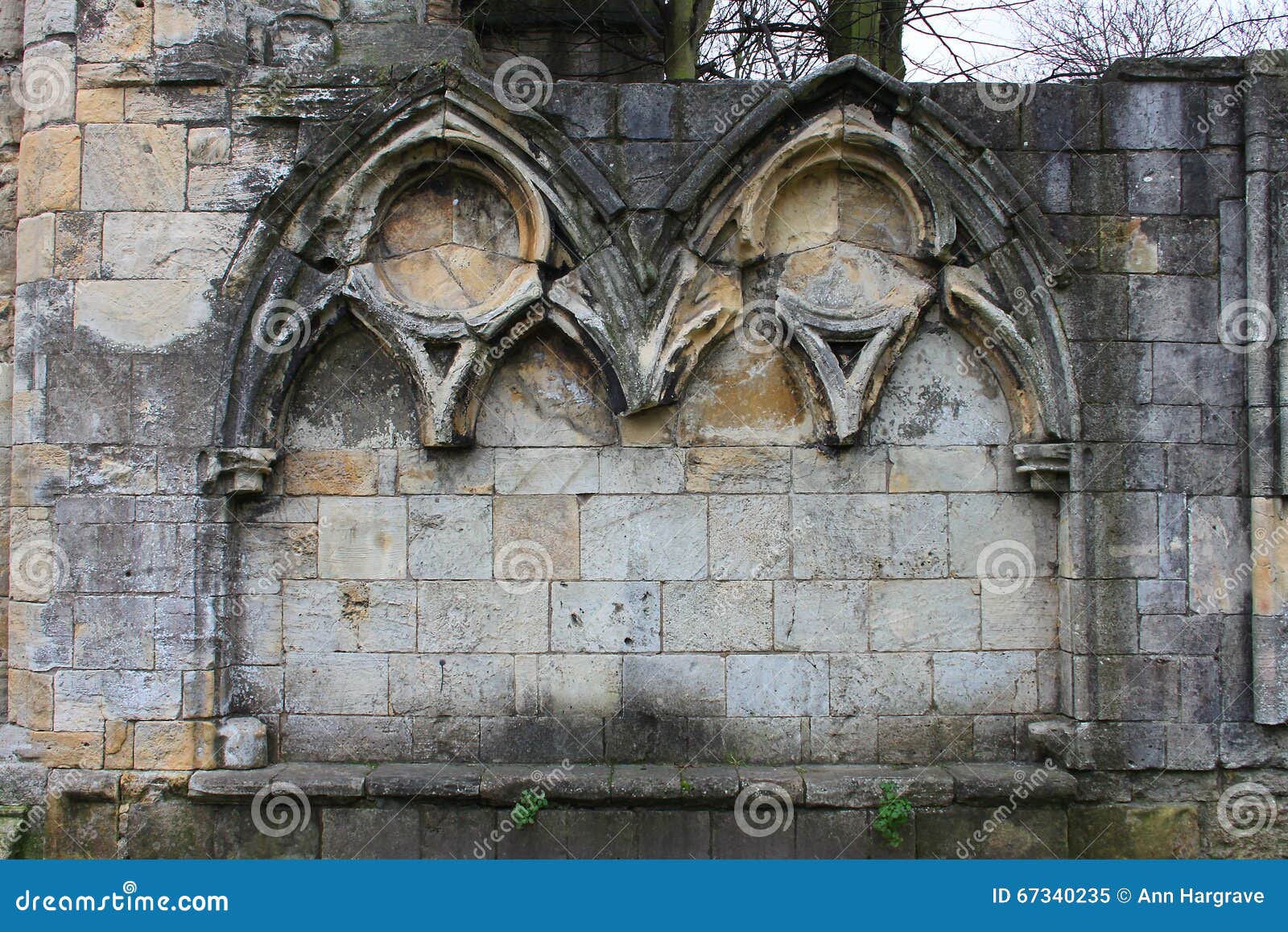 Ancient Ruins of Priory stock image. Image of grey, pattern - 67340235