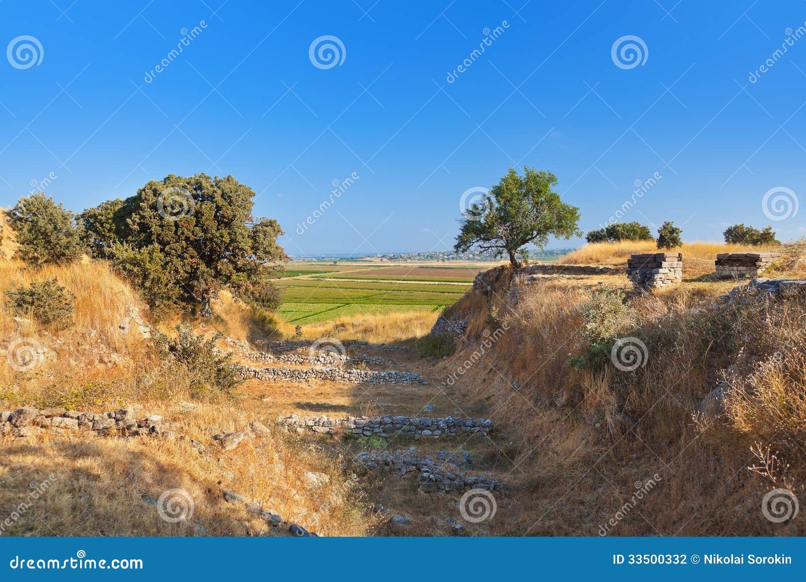 Ancient Ruins in Troy Turkey Stock Photo - Image of historic, museum ...