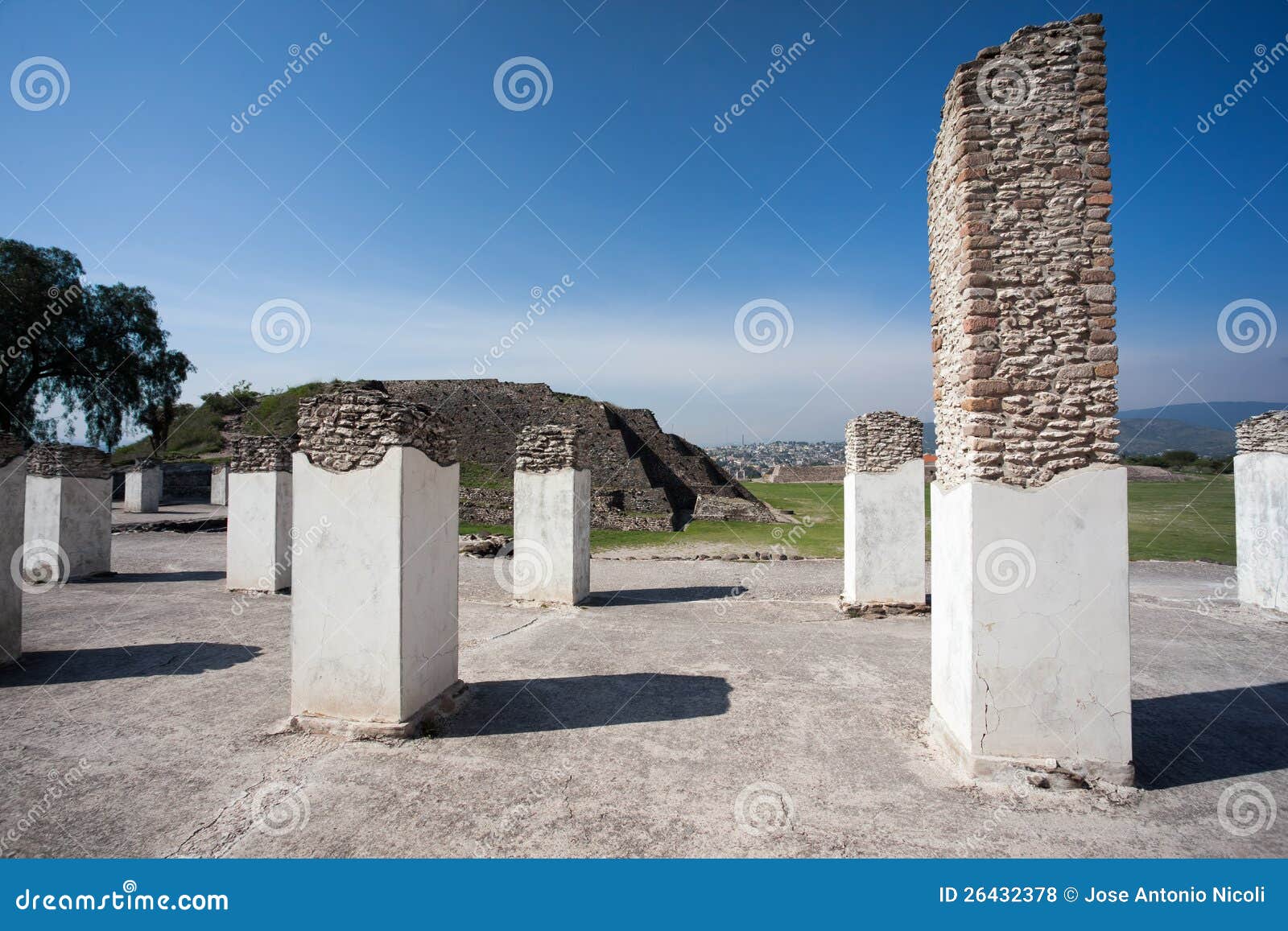 Ancient Ruins of Tula De Allende Stock Photo - Image of archaeology ...