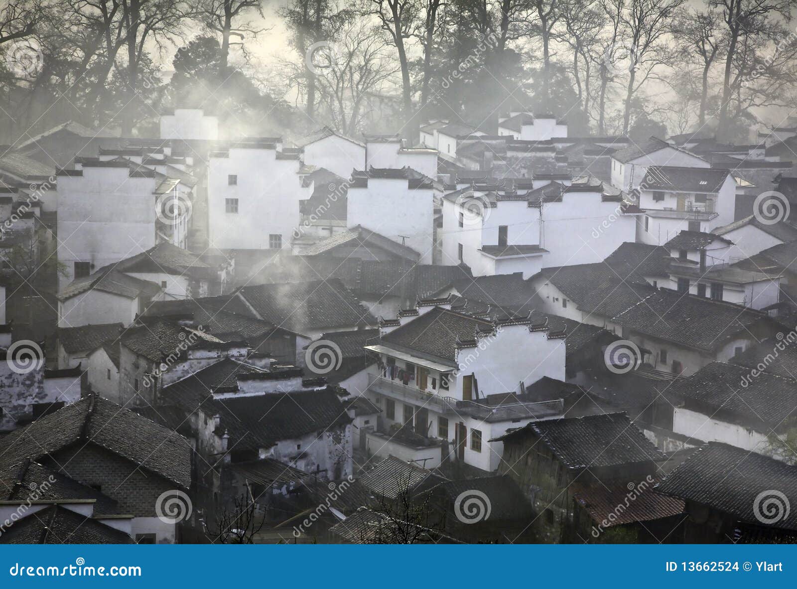 Ancient rural homes stock photo. Image of chinese, agriculture - 13662524