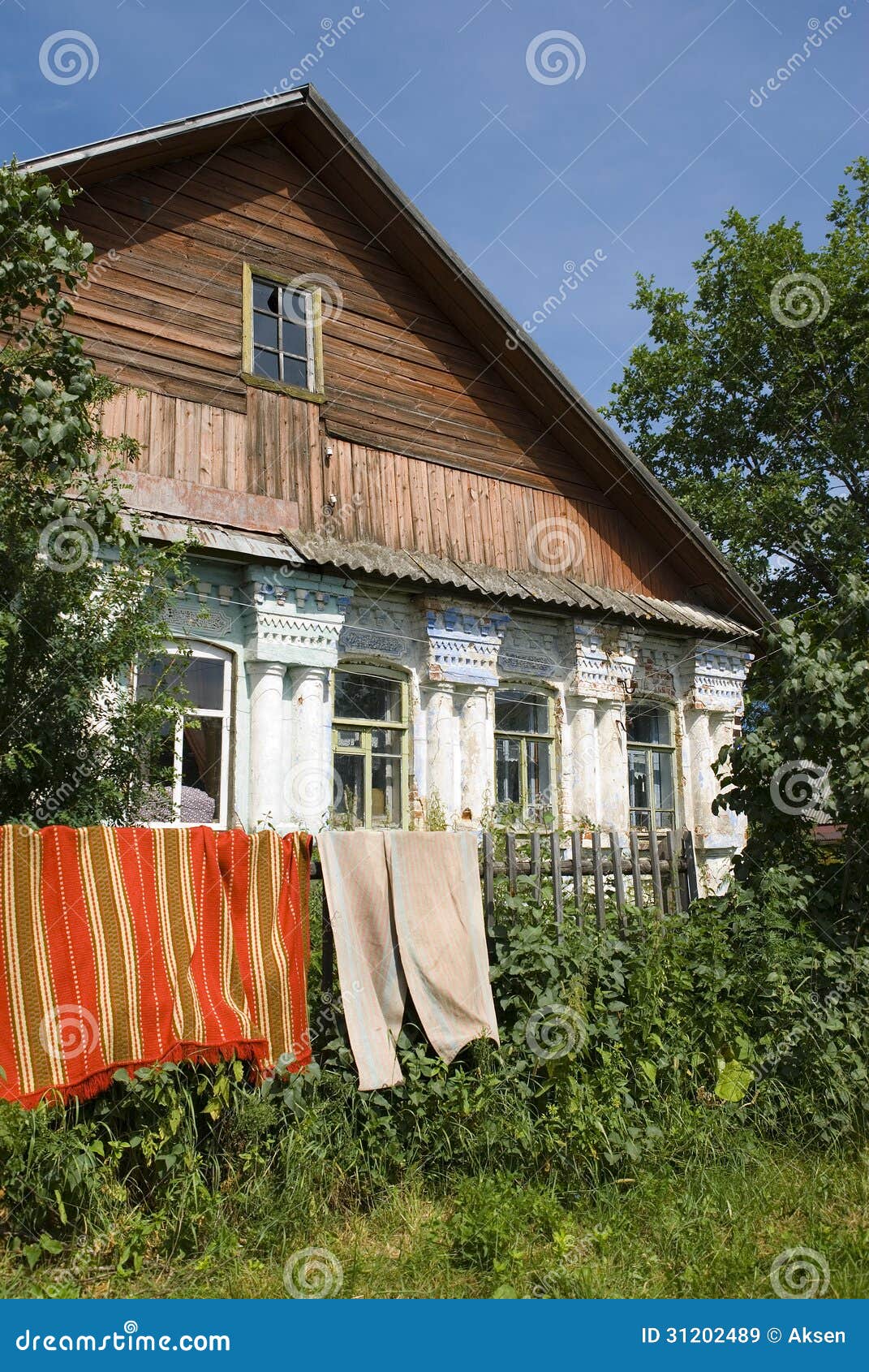 Ancient Rural House of the Nineteenth Century Stock Image - Image of ...
