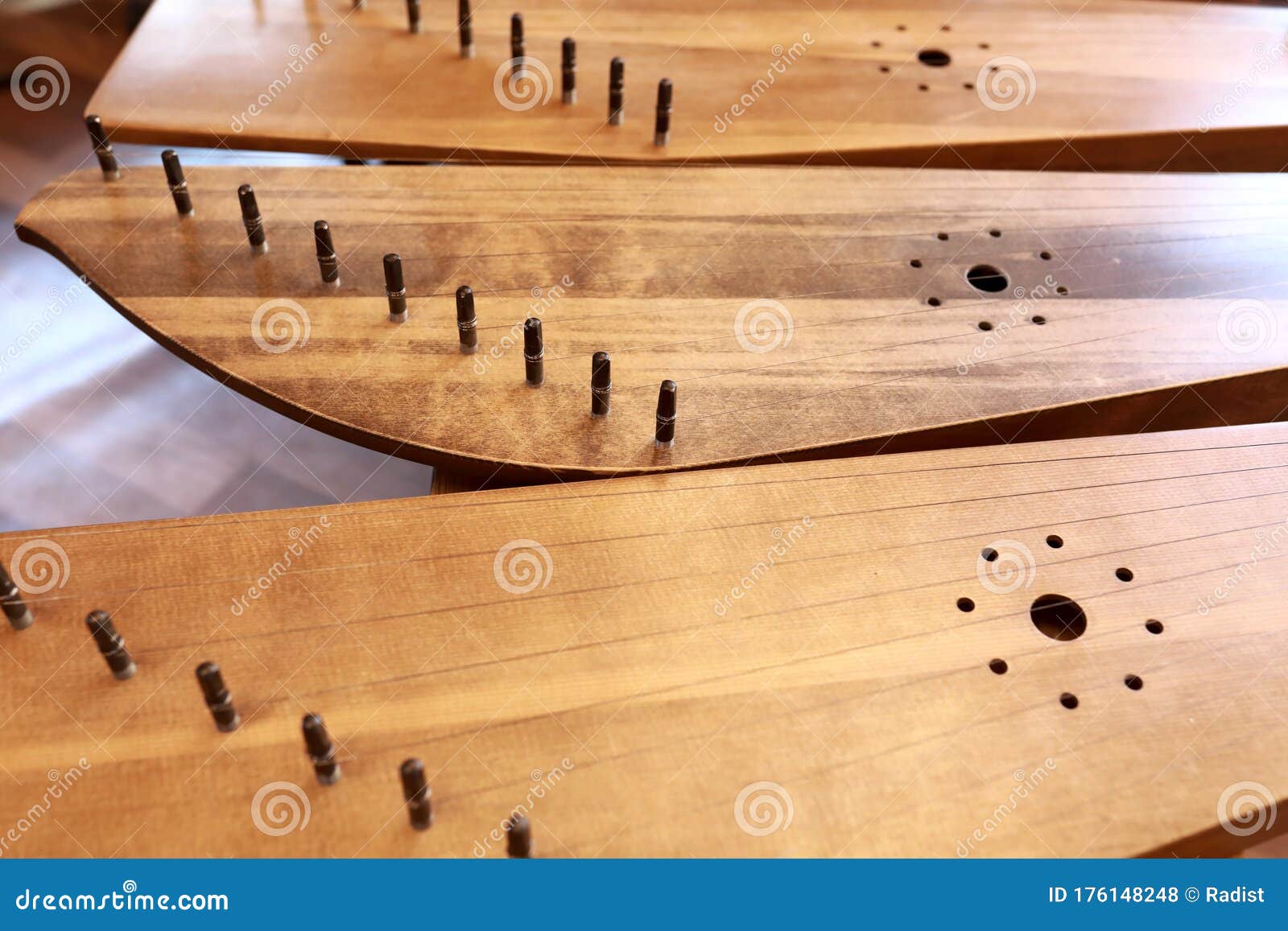 Ancient Russian Instruments of Harp Stock Photo - Image of human, gusli ...
